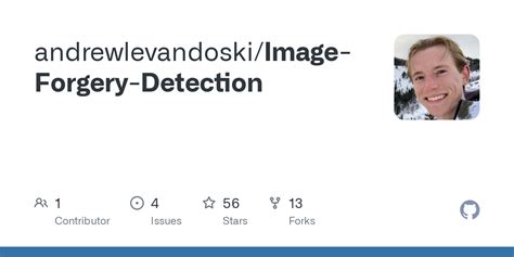 GitHub Andrewlevandoski Image Forgery Detection