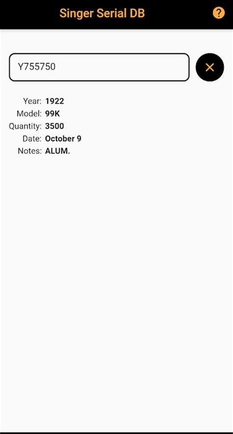 Singer Serial Db Apk For Android Download