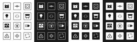 Set Electric Light Switch Circuit Scheme Light Emitting Diode Car Battery Fuse Battery