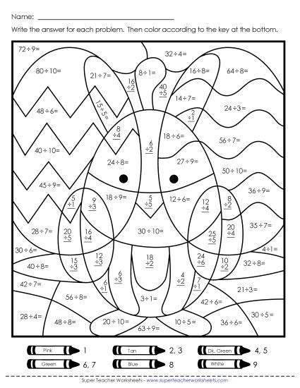 Easter Math Worksheets