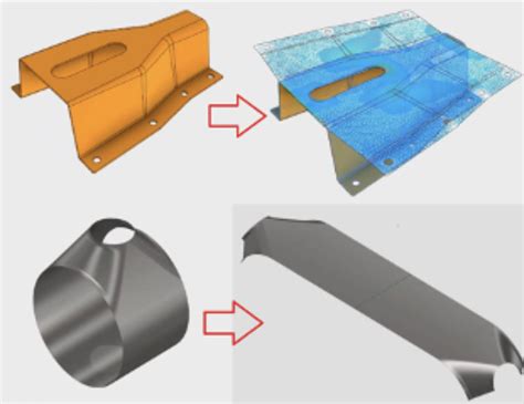 solved unfolding accuracy of a complex part deformed sheets multi