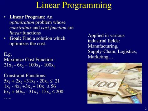 ppt linear programming powerpoint presentation free download id