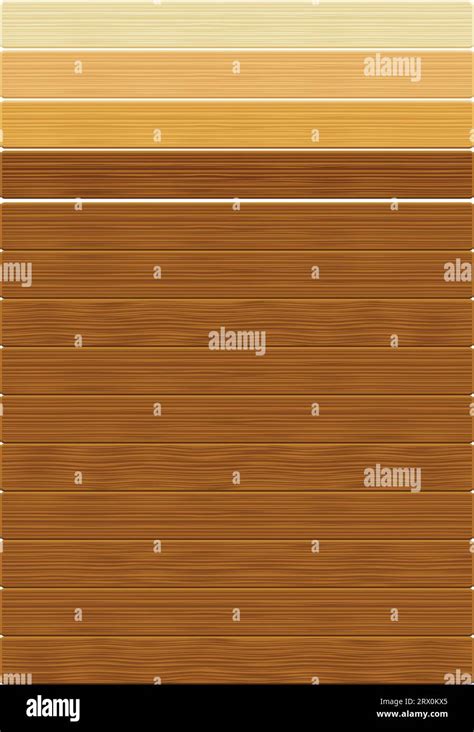 Layered Editable Vector Illustration Of Wood Board Patterns With Different Textures Stock Vector