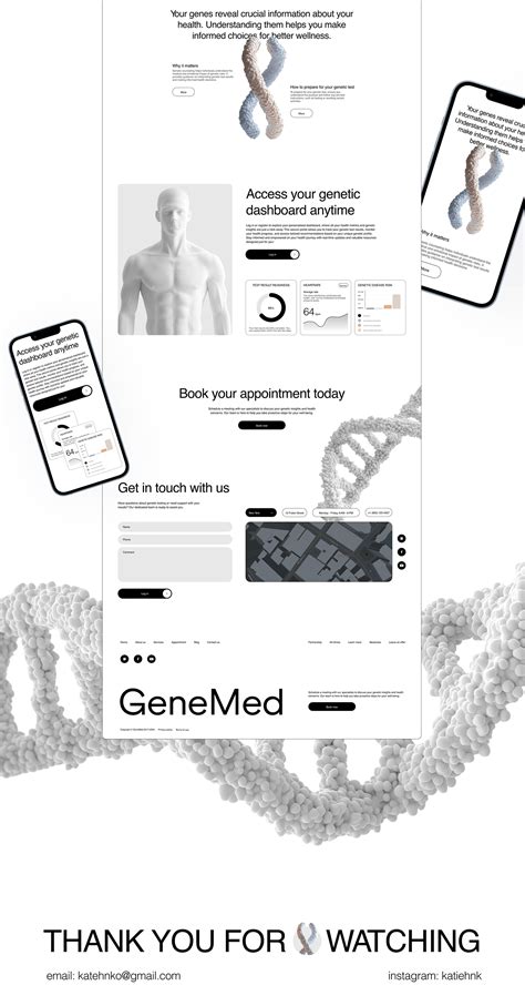 Genetic Center Website And Dashboard Ui Ux Design Behance