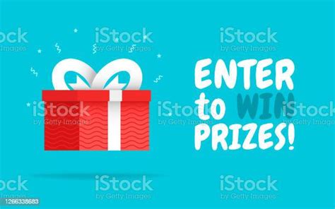 상품 선물 상자를 이기기 위해 입력합니다 만화 스타일 벡터 일러스트레이션 경쟁에 대한 스톡 벡터 아트 및 기타 이미지 경쟁 광고 날기 Istock