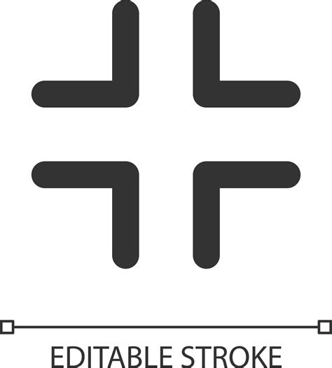 exit full screen pixel perfect linear ui icon video player bar get out fullscreen mode gui