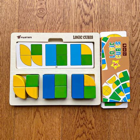 Logic Cube Puzzle And Matching Activity Set Color Matching Game