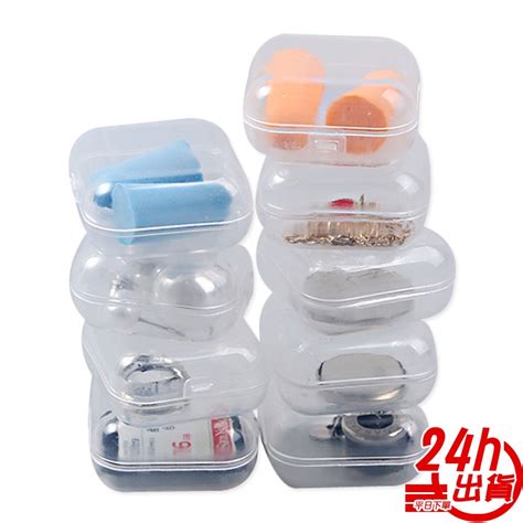 飾品盒 首飾盒 耳塞盒 配件盒 塑料盒 零件盒 收納盒 藥盒 小格子 小方盒 迷你透明 多用途盒子 好攜帶台灣出貨 現貨 蝦皮購物