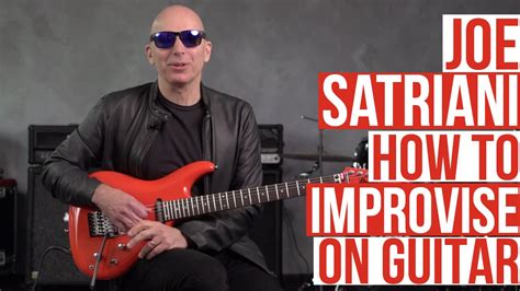 Joe Satriani Guitar Lesson Using Different Styles To Improvise Youtube