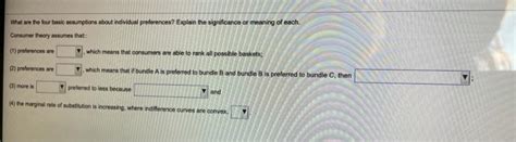 Solved What Are The Four Basic Assumptions About Individual