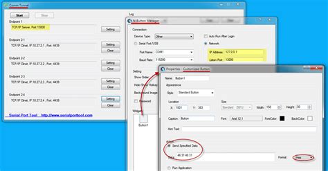 Send Data To Multiple Ip Addresses With N Button And Comm Tunnel