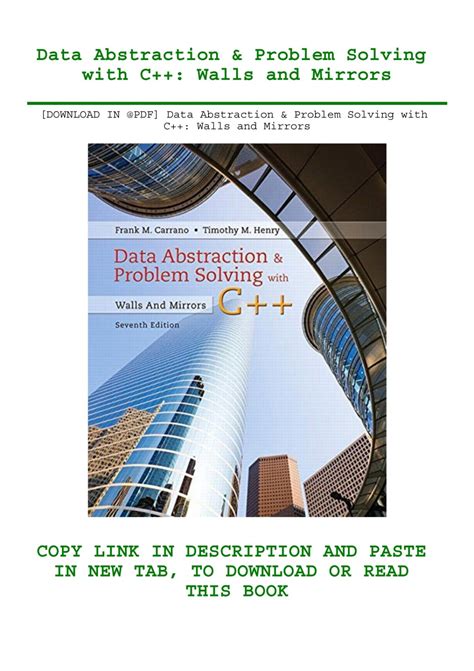 [download in pdf] data abstraction and problem solving with c