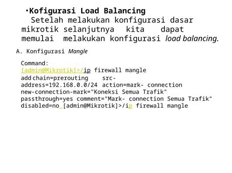 PPTX IMPLEMENTASI LOAD BALANCING DAN FAILOVER MENGGUNAKAN MIKROTIK