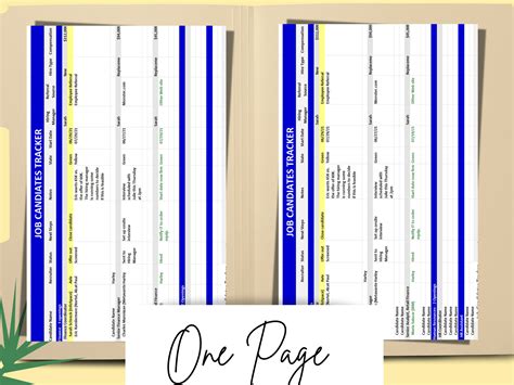 Job Candidates Tracker Editable Excel Template Multiple Position