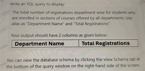 Write An Sql Query To Display The Total Studyx