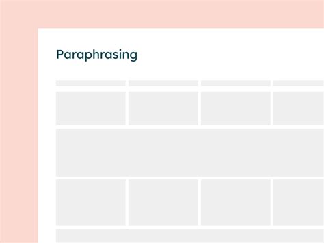 Paraphrasing Trait For Rubric Turnitin Resource