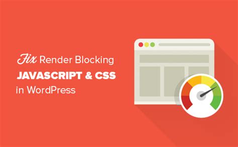 How To Fix Render Blocking Javascript And Css In Wordpress