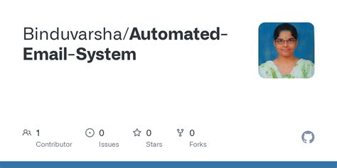 Github Binduvarsha Automated Email System