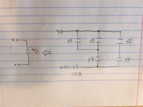 Solved Find The Equivalent Capacitor Of The Following Chegg