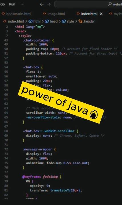 Power Of Java Coding Frontendcourse Webdevelopment Java Webdesignhtmlfullcourse Html Js