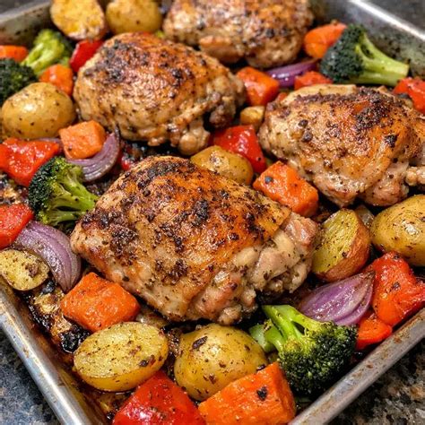 Sheet Pan Roasted Chicken And Vegetables Howargiles