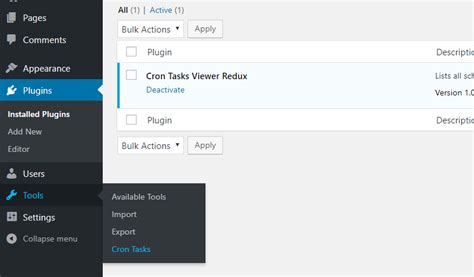 Displays All Scheduled WP Cron Tasks Cron Tasks Viewer Redux WP Missing