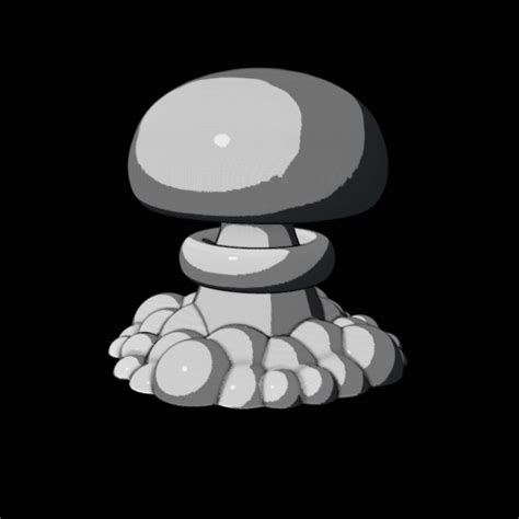 3d Printable Mushroom Cloud By Balázs Patonai