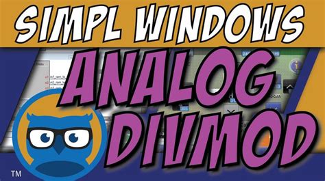 Crestron Simpl Windows Analog Divmod Symbol Tutorial Programming