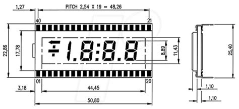 LCD S A LCD Segment X S H Mm At Reichelt Elektronik