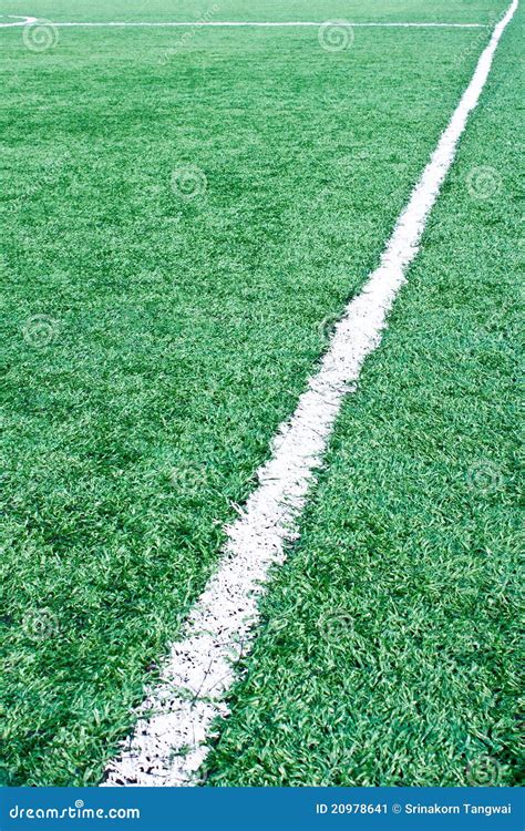 Fake Grass Soccer Field Stock Image Image Of Growing 20978641
