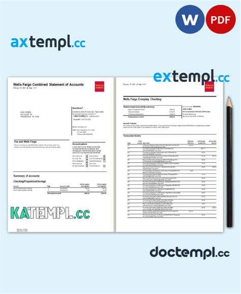 Sample Bank Statement Pdf Download Sample Download