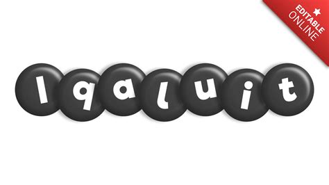 Iqaluit Efecto Estilo Sobre Dulces Negros Generador De Efectos De Texto