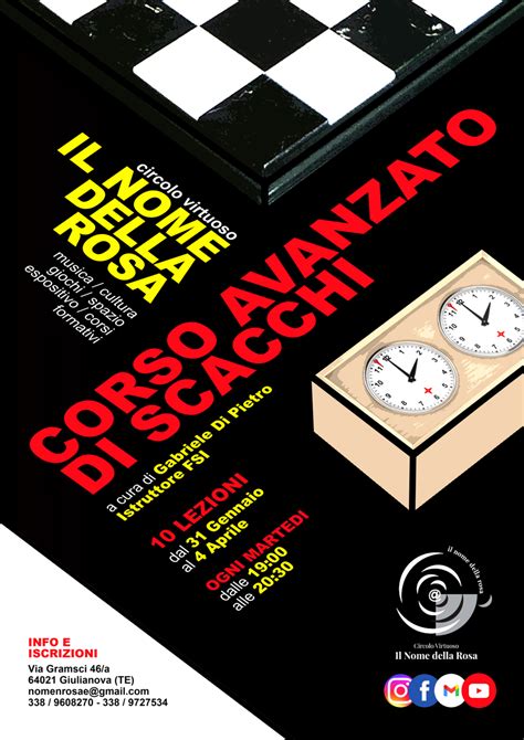 Corso Avanzato Di Scacchi Il Nome Della Rosa Aps