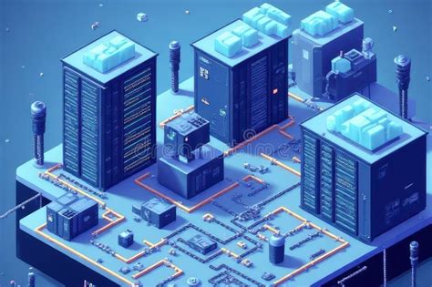 Data Center Infrastructure And Web Hosting Fundamentals Stock Illustration Illustration Of