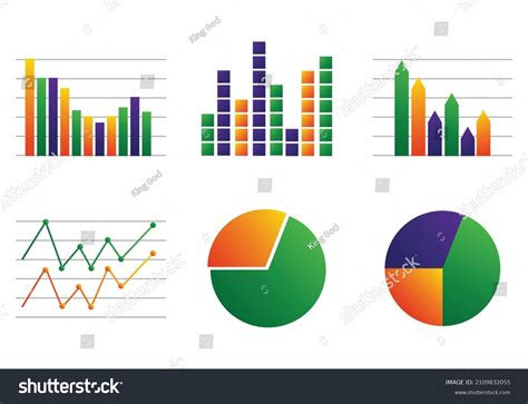 Set Elements Chart Infographics Graphs Diagrams Stock Vector Royalty Free