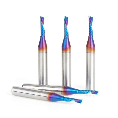 51511 K 5 5 Pack Solid Carbide Cnc Spektra™ Extreme Tool Life Coated Spiral O Flute Plastic
