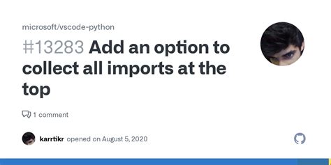 Add An Option To Collect All Imports At The Top · Issue 13283