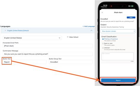 Phish Alert Button Pab Display Settings Knowbe4 Knowledge Base