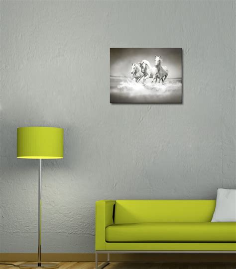 تابلو عکس اسب سفید یالدار یالدار الف پرینت نظارت چاپ و فروش تابلو نقاشی