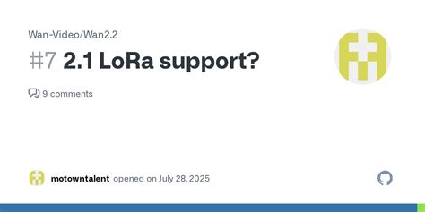 2 1 Lora Support · Issue 7 · Wan Video Wan2 2 · Github