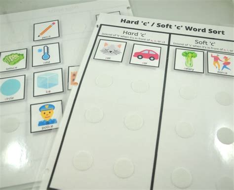 Hard C Soft C Word Sort Digital Etsy