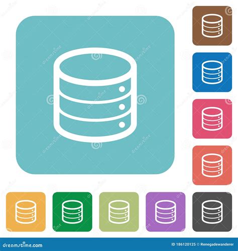 Flat Database And Table Formatting Icons Vector Illustration