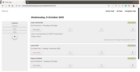Github Bolah2009js Todo A Todo List App Using Javascript Factory Function And Module Pattern