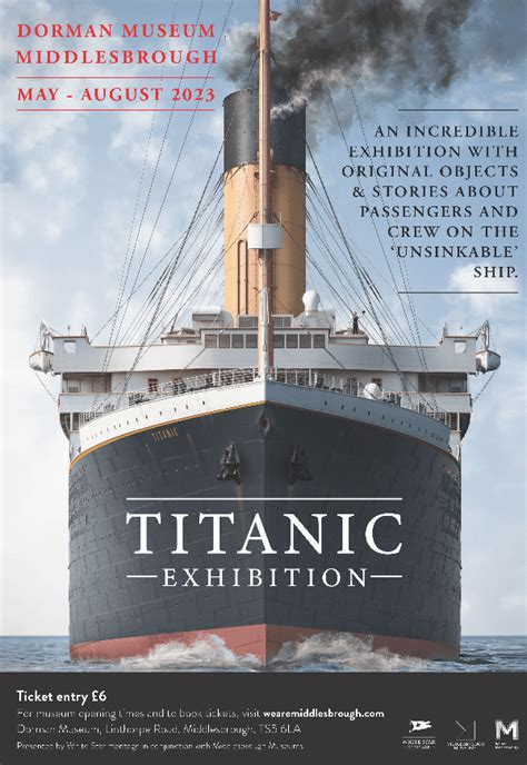Titanic Exhibition At Dorman Museum Event Tickets From Ticketsource