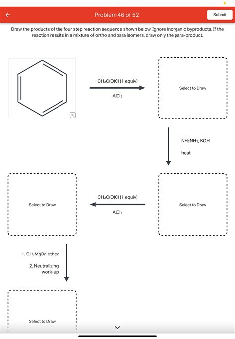 Solved Draw the products and necessary reagents of the three | Chegg.com
