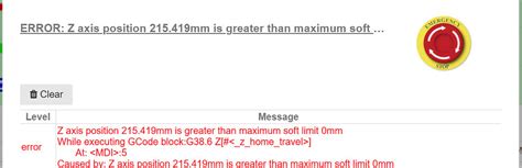 Z Axis Greater Than Soft Limit Of Machines Original PRO Onefinity CNC Forum