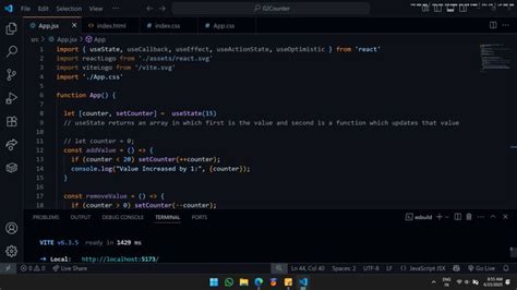 working with react components and react hooks usestate useeffect etc