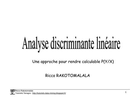 (PDF) Une approche pour rendre calculable P(Y/X) Ricco …eric.univ-lyon2 ...