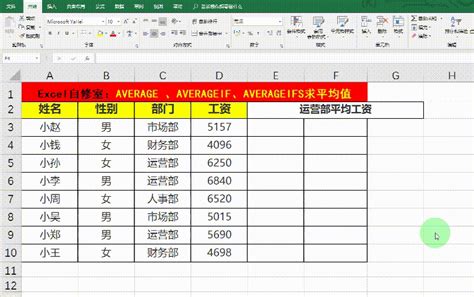 excel求平均函数averageif案例演示及详细解读 知乎