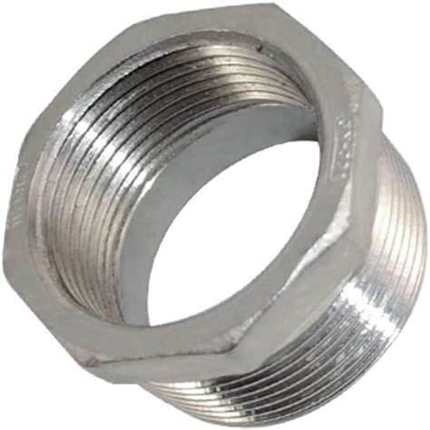 1 1 2 Male X 1 1 4 Female Thread Reducer Bushing Pipe Fitting Adapter Stainless